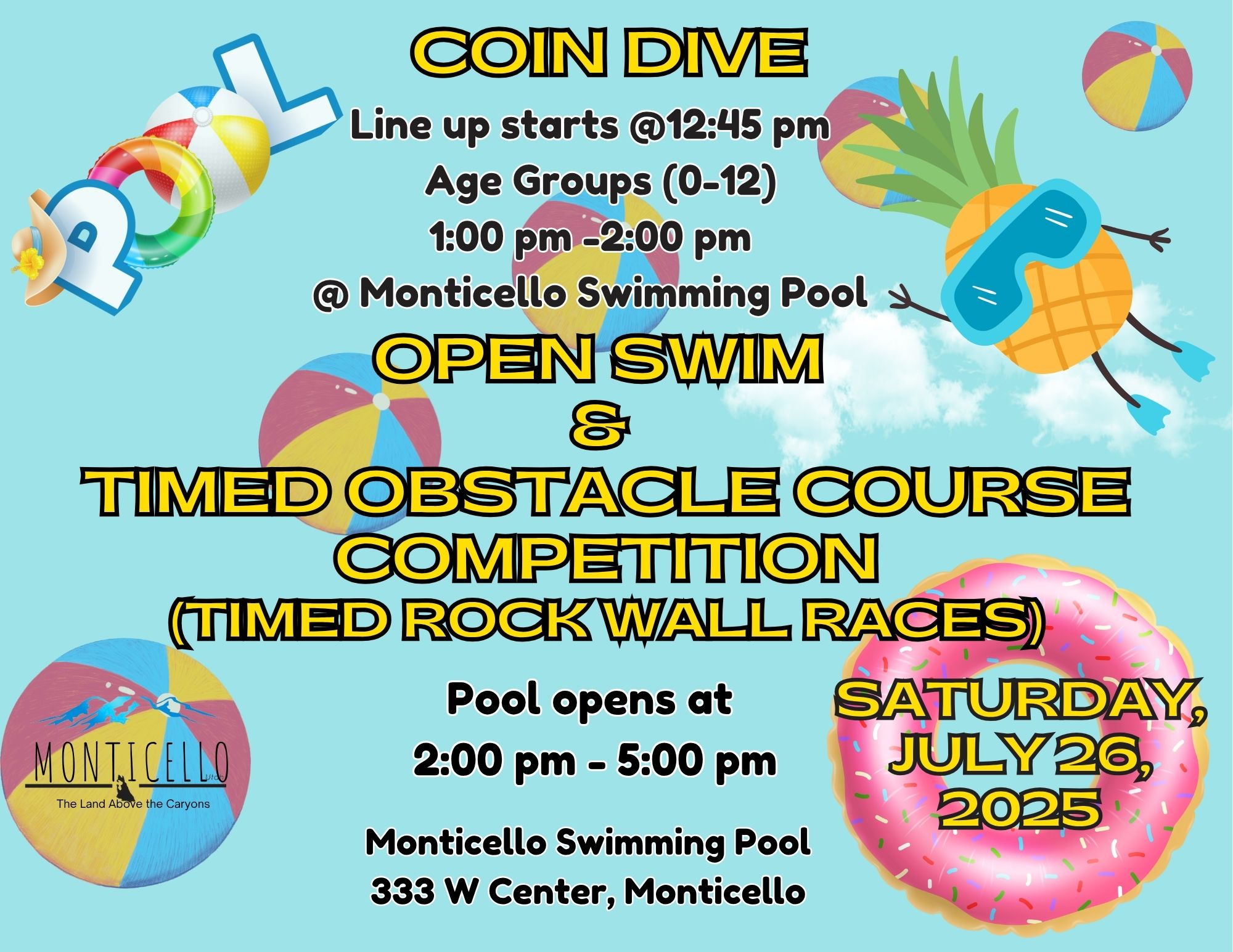 Offical Website of Monticello, Utah - Monticello Pool Activities